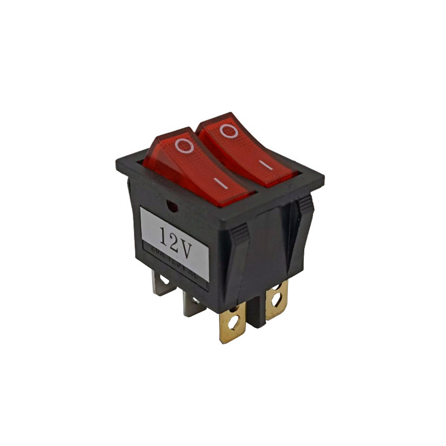 Switch Doble 6P On Off Roj Irs2101-1C – Totus Autopartes